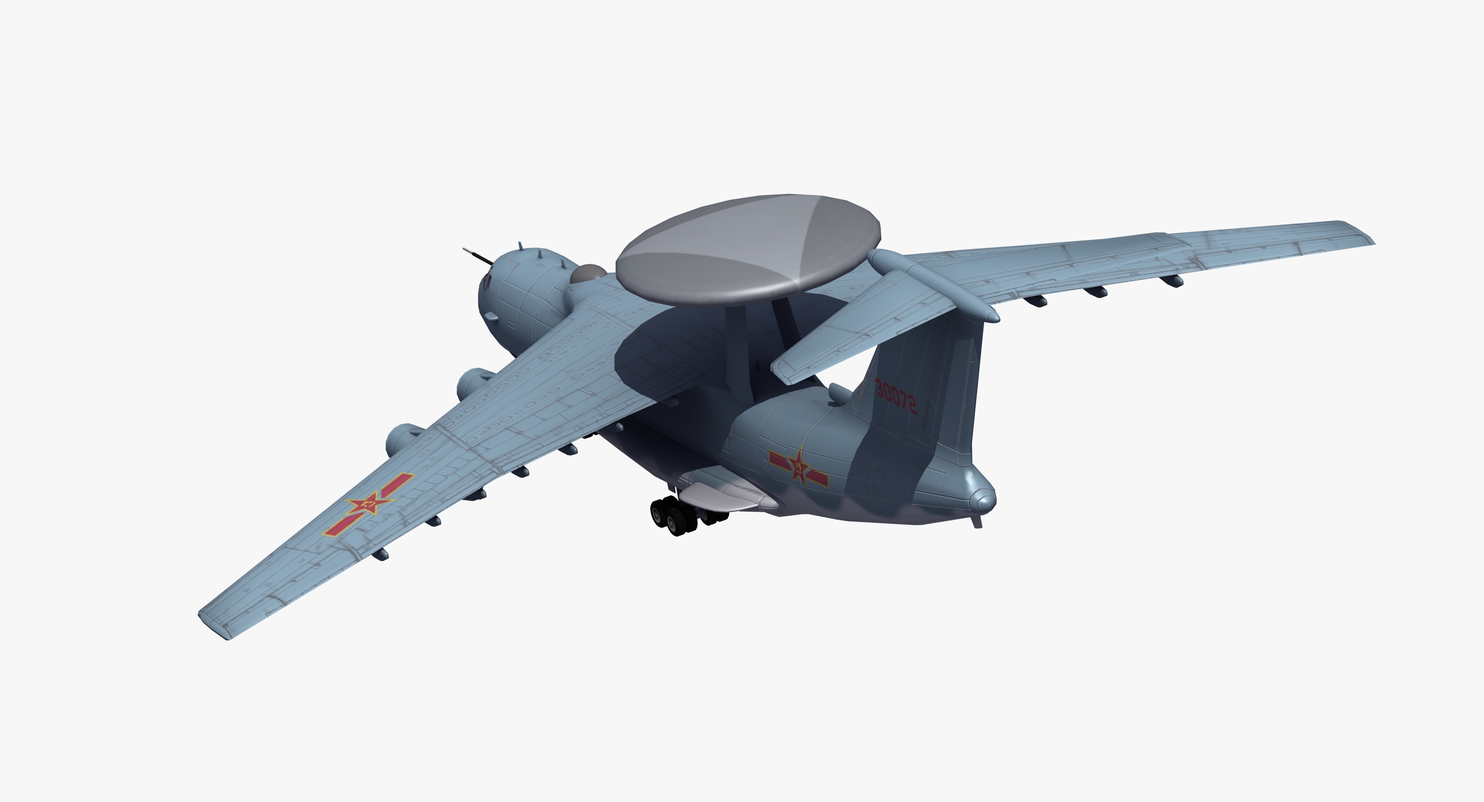 3D chinese support aircraft model - TurboSquid 1303799