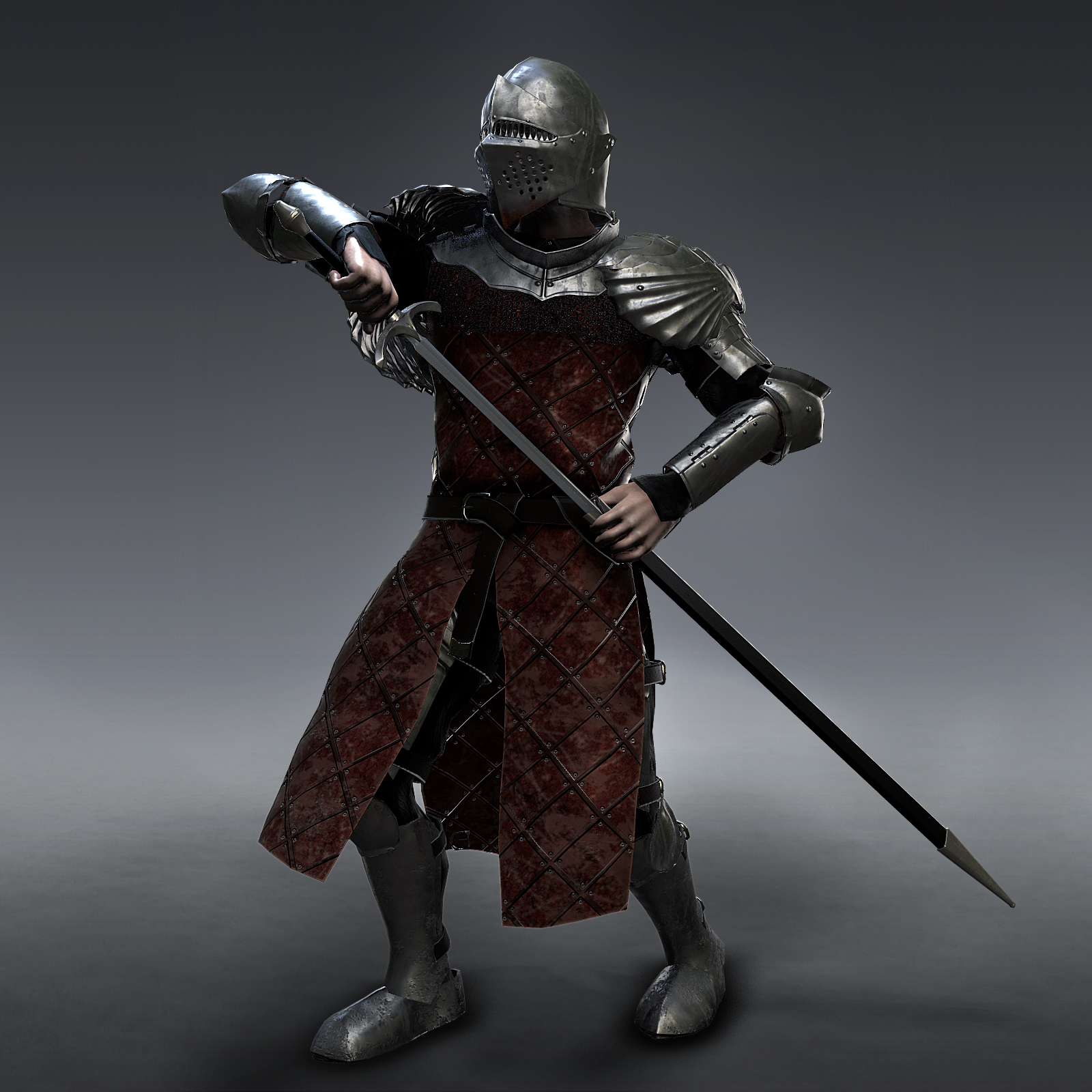Medieval knight rigged 3D model - TurboSquid 1303821