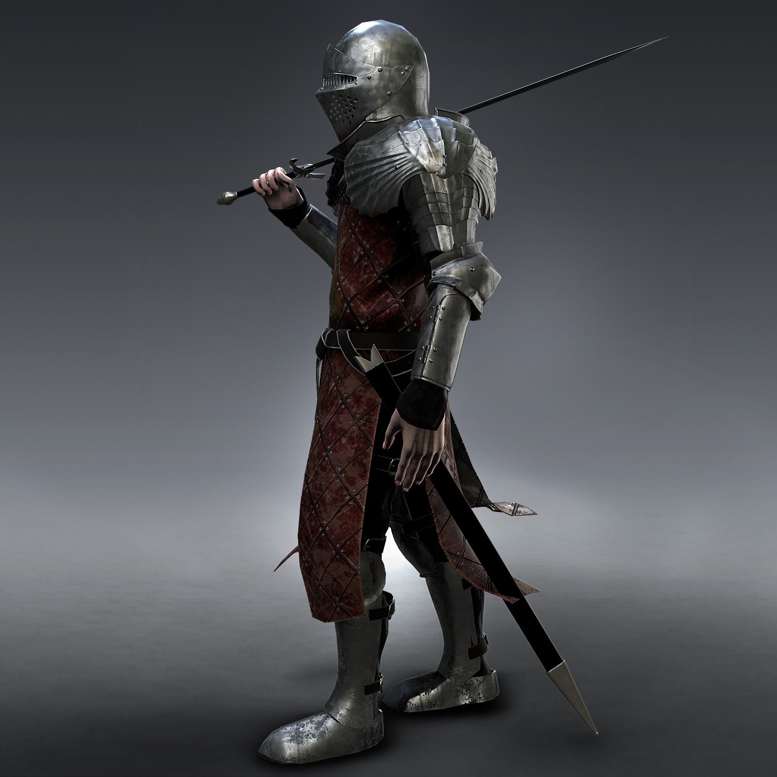 Medieval knight rigged 3D model - TurboSquid 1303821