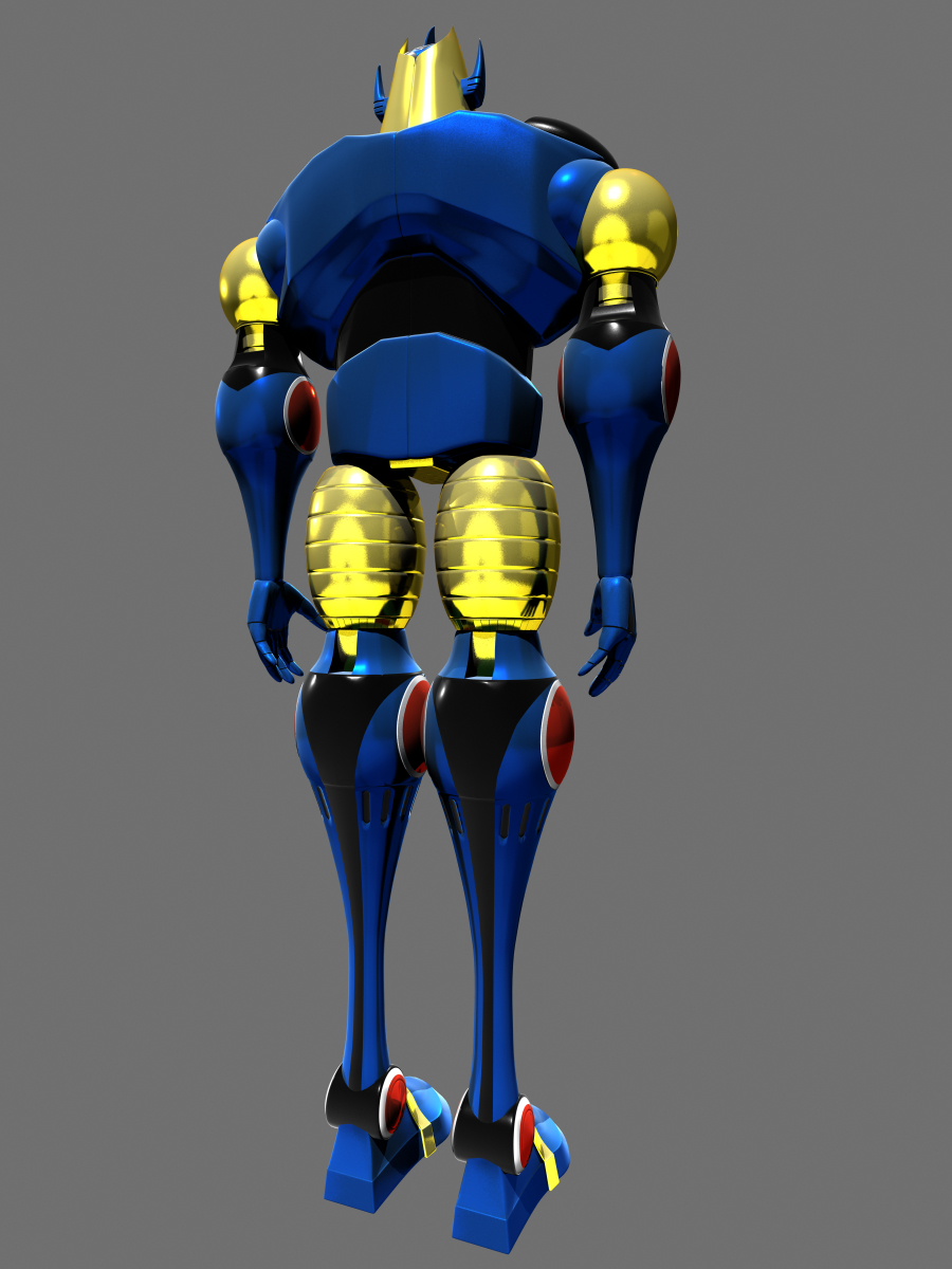 3D gakeen robot mighty model - TurboSquid 1304030