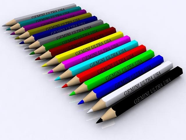 3D model colored pencils - TurboSquid 1304204