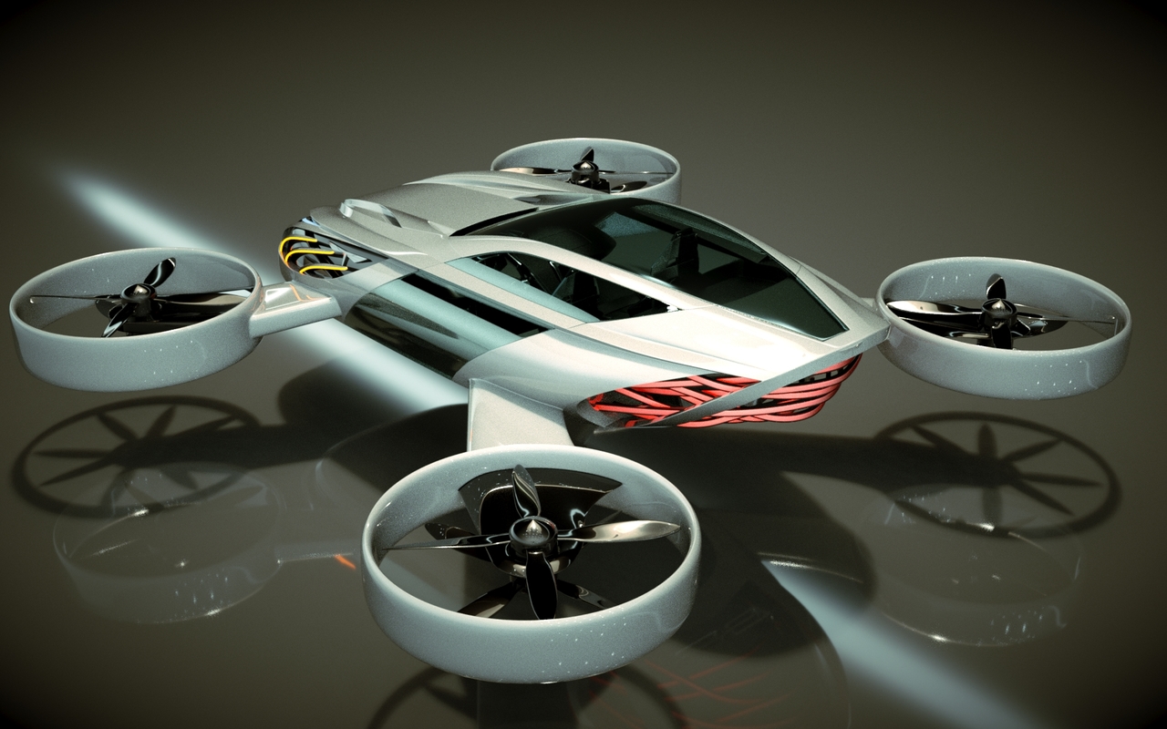 3D car copter - TurboSquid 1304211