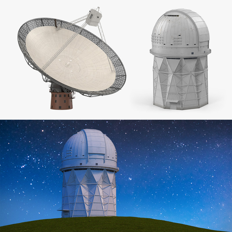 Observatory radio telescope 3D model - TurboSquid 1304240