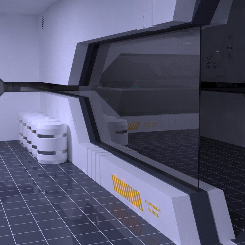 3D laboratory rooms corridor - TurboSquid 1304458