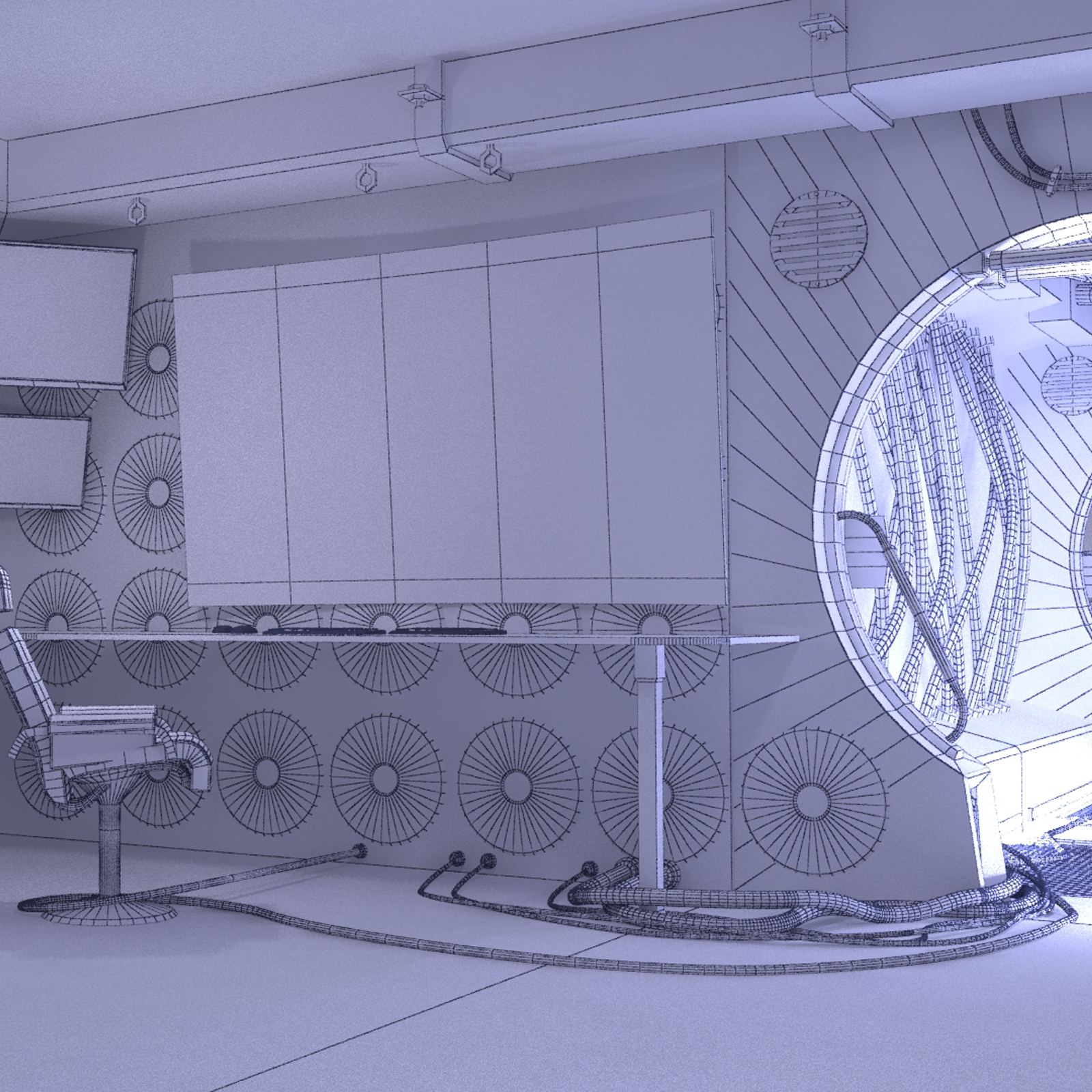 3D laboratory rooms corridor - TurboSquid 1304458