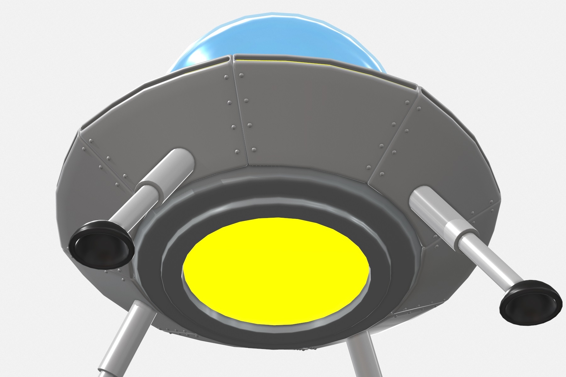3D cartoon ufo v2 model - TurboSquid 1304627