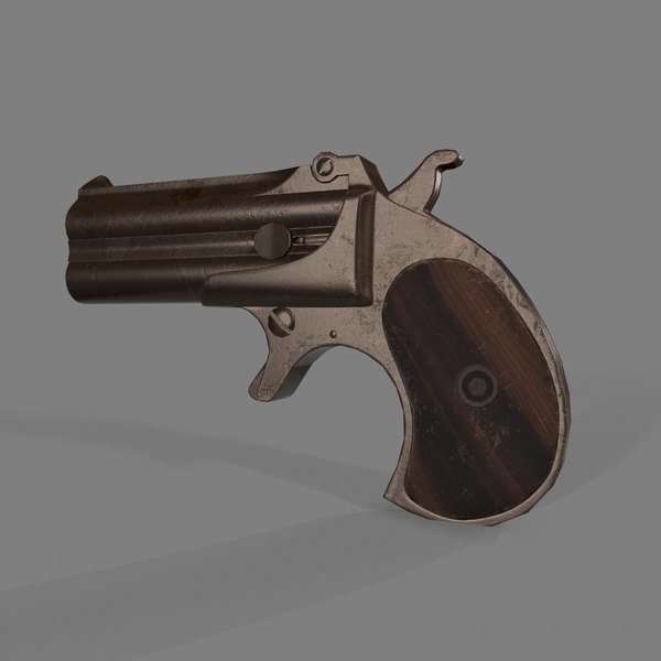 Derringer gun 3D model - TurboSquid 1304633