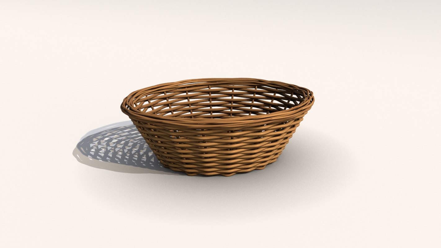 3D woven basket model - TurboSquid 1304696