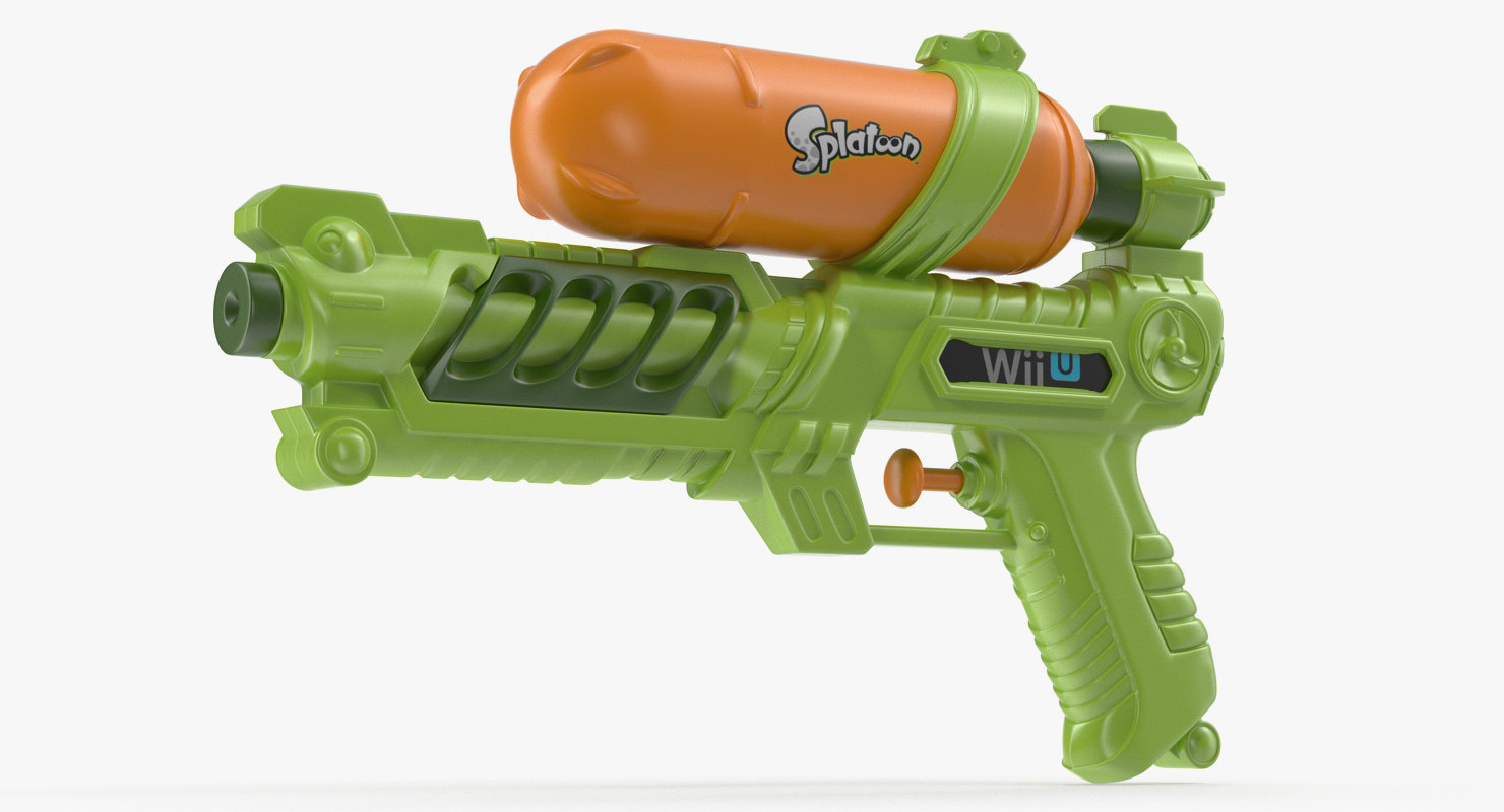 Splatoon water gun 3D model - TurboSquid 1304808