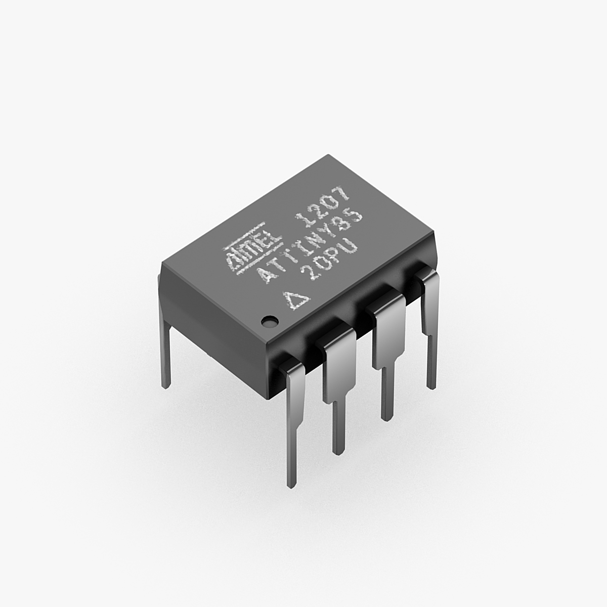 Atmel attiny85 chip model - TurboSquid 1305210