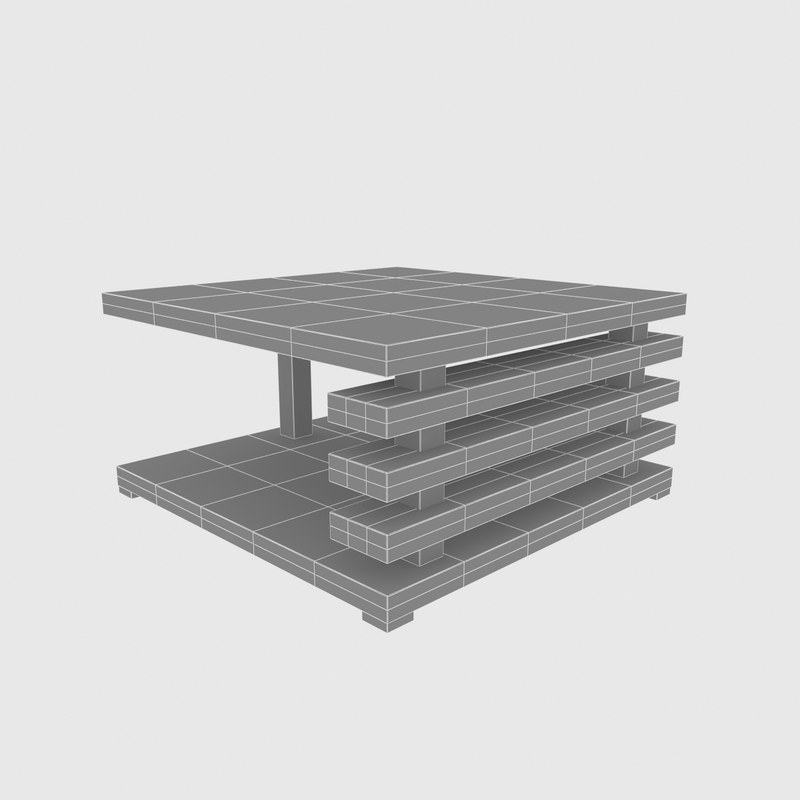 3D contemporary coffee table 1 - TurboSquid 1305249