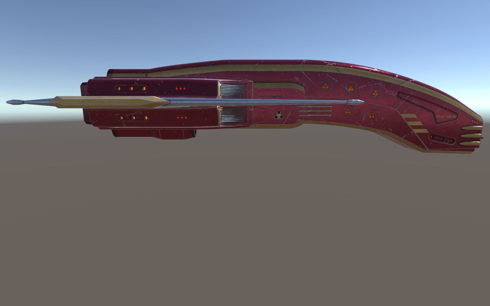 3D spaceship dagger type 1 - TurboSquid 1305285