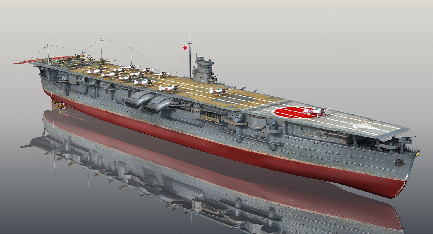 Japanischer Flugzeugträger Hiryu 3D-Modell - TurboSquid 1305418