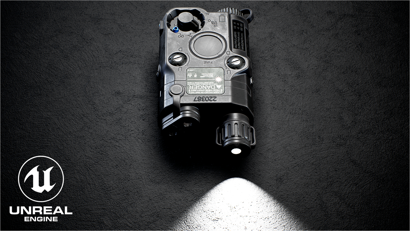 Weapon Sight ATPIAL ANPEQ15 Laser - IR Laser Sight Model 3D ...