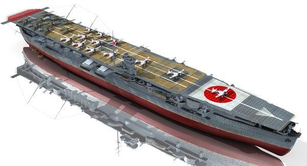 3D japanese aircraft carrier soryu model - TurboSquid 1305537
