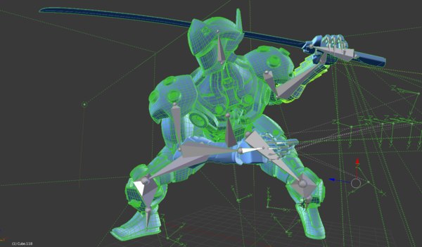 Ninja robot 3D model - TurboSquid 1305558