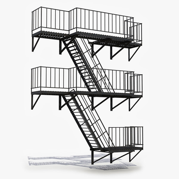 Fire Escape 3D Models for Download | TurboSquid