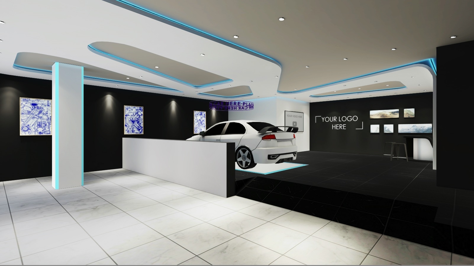3D showroom games - TurboSquid 1305601