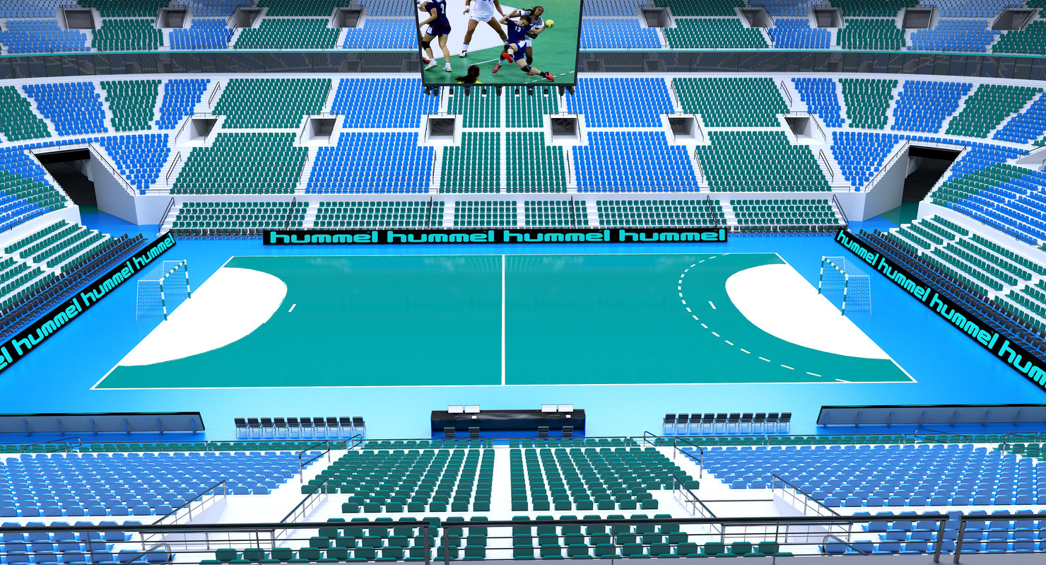 3D handball stadium ball model - TurboSquid 1306040