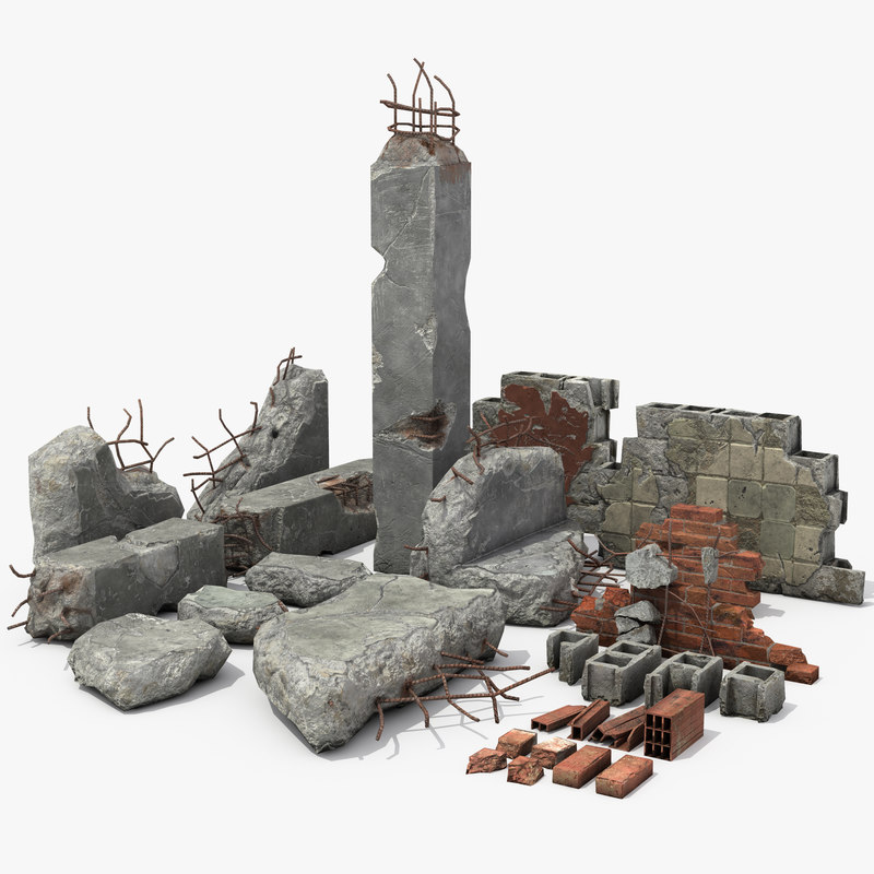 Walls debris 3D model - TurboSquid 1306072