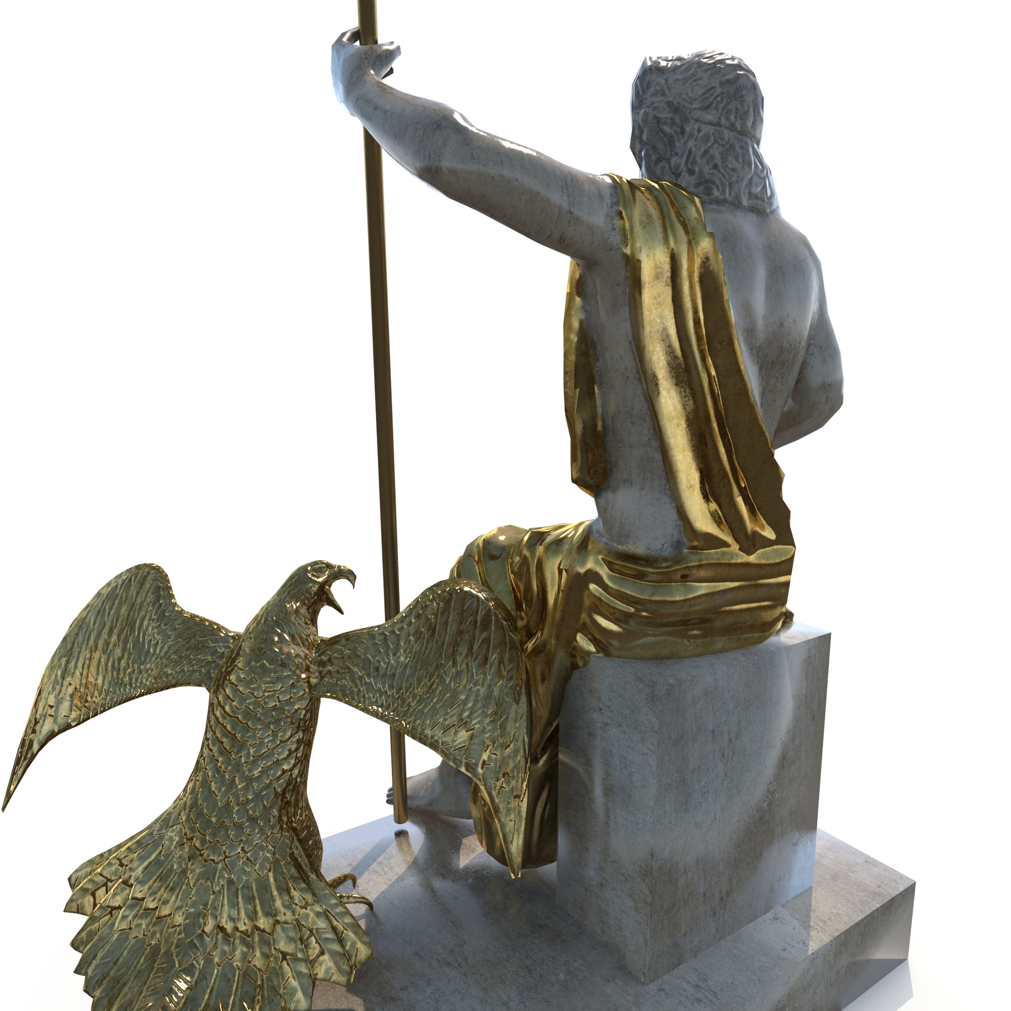 Statue zeus 3D model - TurboSquid 1306182