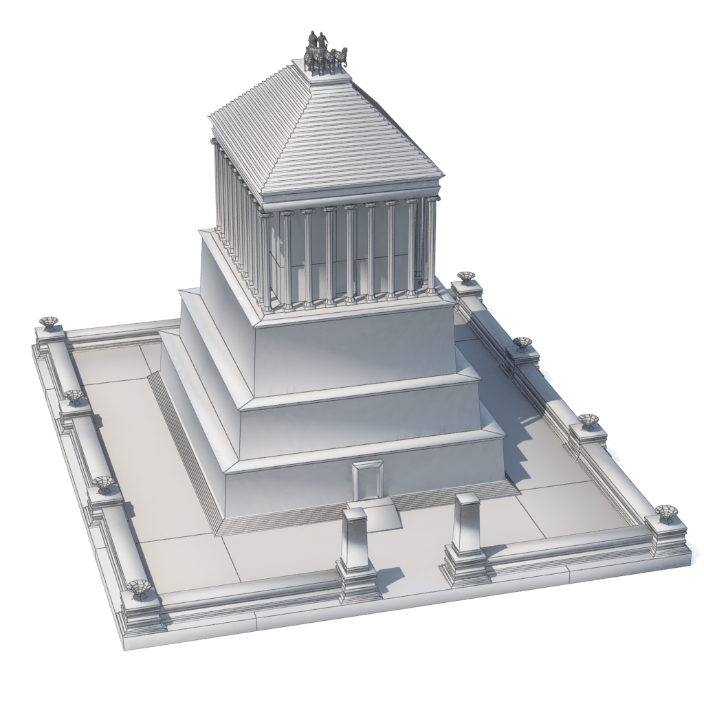 Mausoleum halicarnassus 3D model - TurboSquid 1306219
