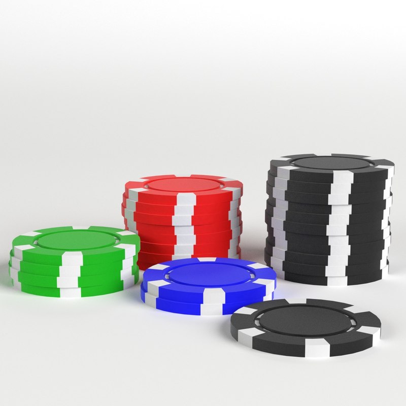 Casino tokens stacks 3D - TurboSquid 1306291