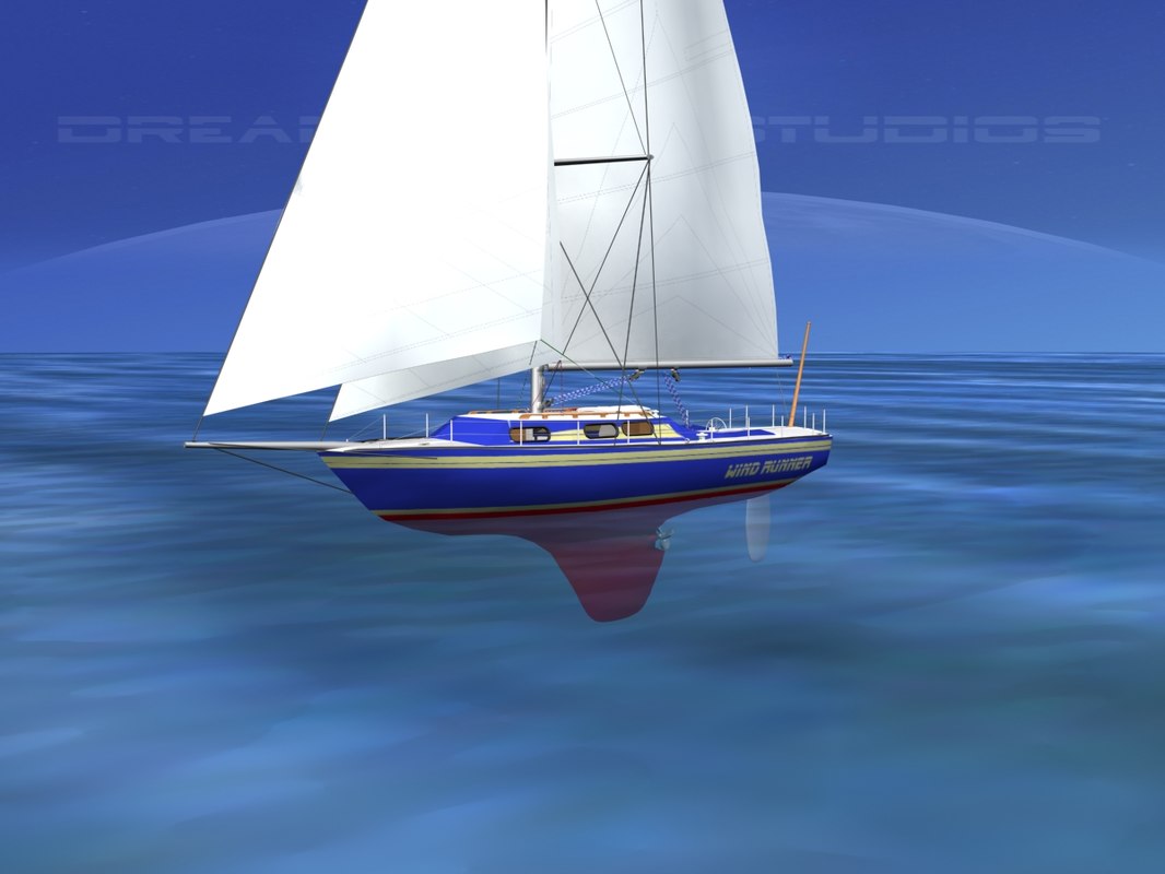 Cutter rigged sailing sailboats 3D model - TurboSquid 1306369