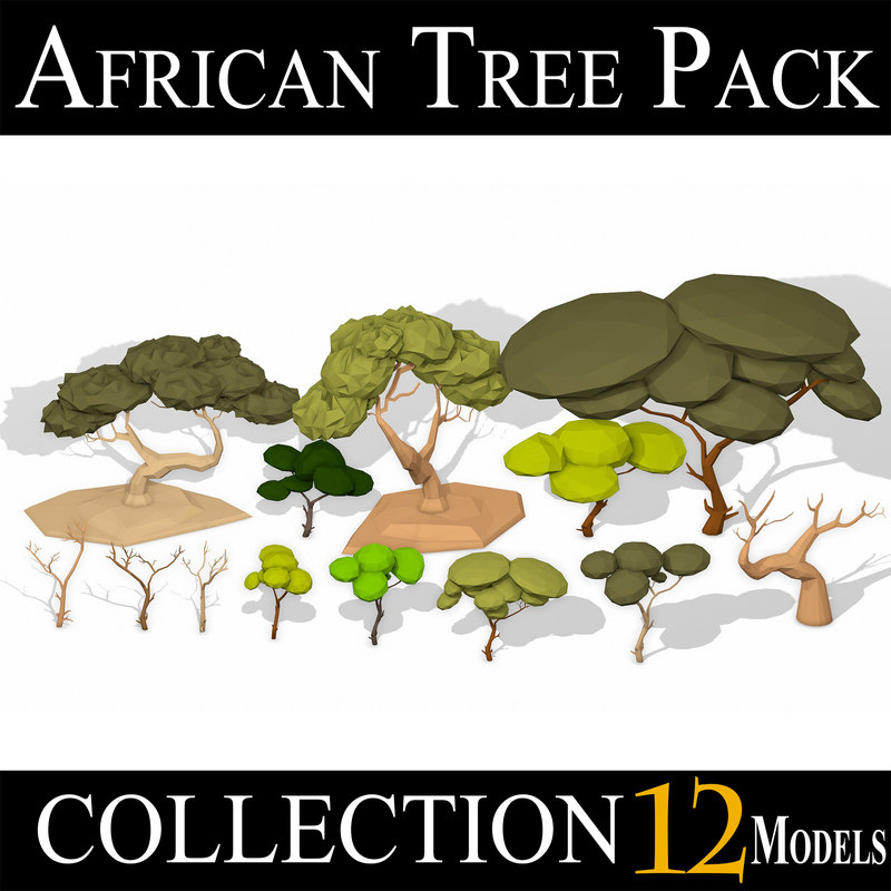 3D model african tree pack - TurboSquid 1306631