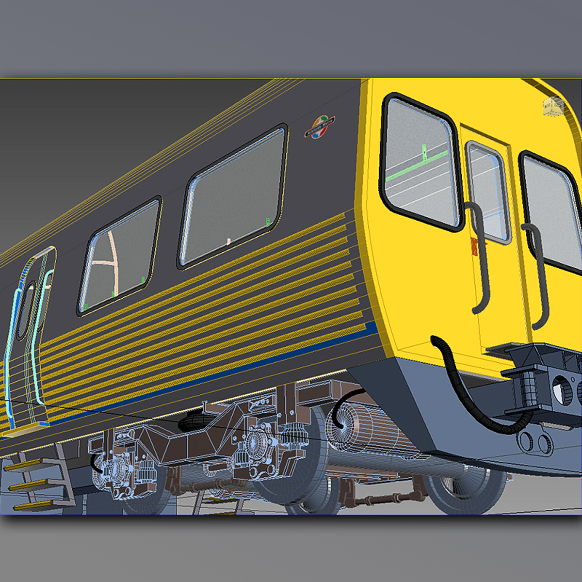 Diesel railcar 3100 class 3D model - TurboSquid 1306804