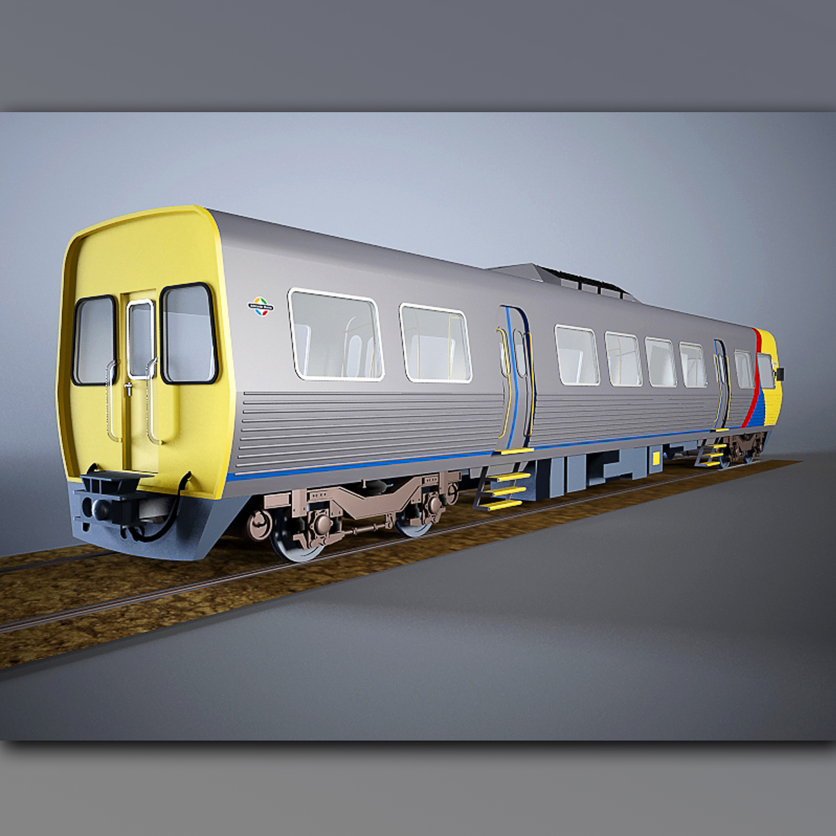 Diesel railcar 3100 class 3D model - TurboSquid 1306804