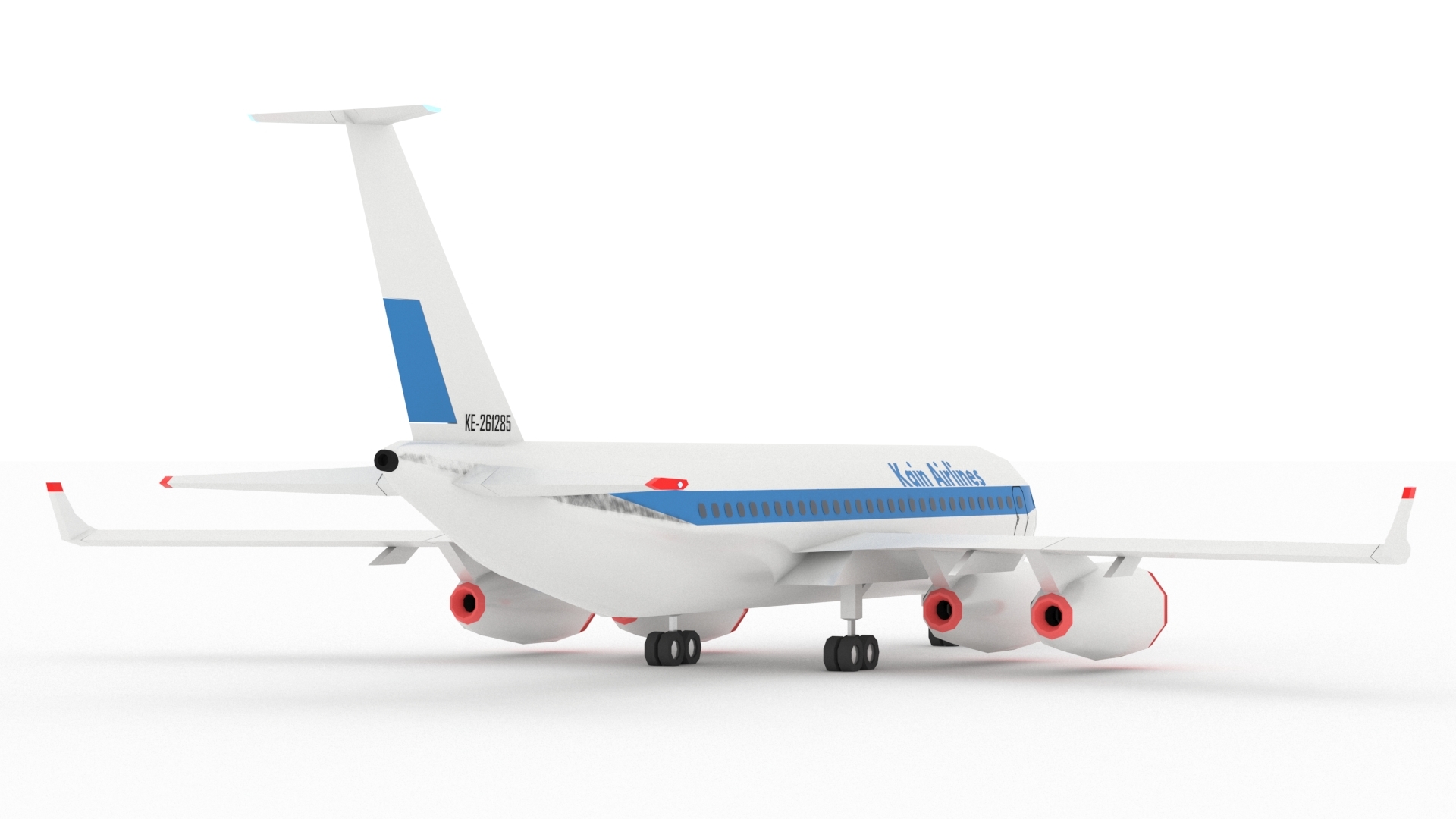3D passenger airplane stylized - TurboSquid 1306970