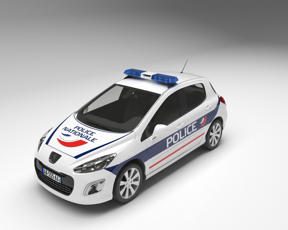 3D police car - TurboSquid 1307261