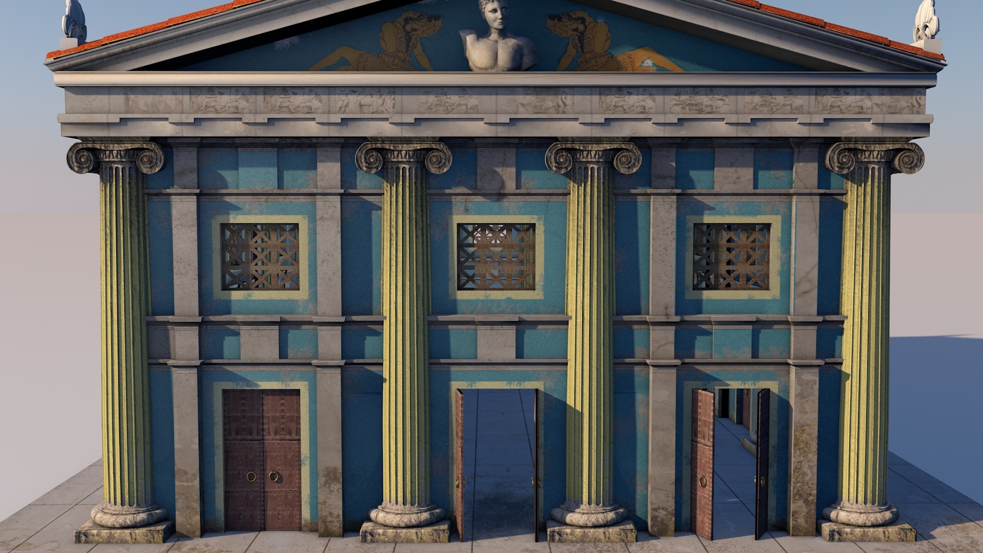 3D greek building classical - TurboSquid 1307274