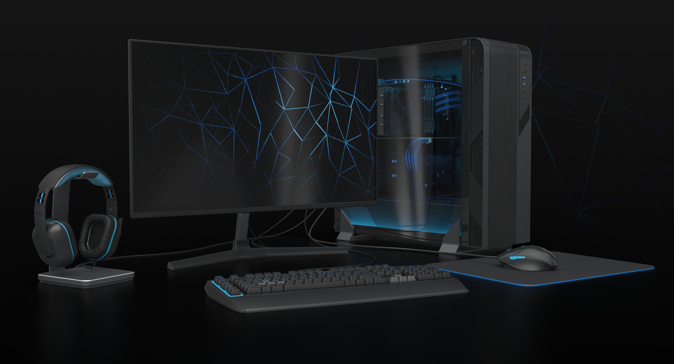 Generic gaming desktop pc 3D model - TurboSquid 1307395