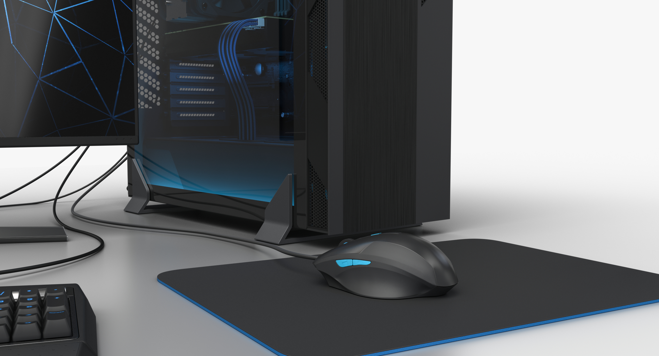 Generic gaming desktop pc 3D model - TurboSquid 1307395
