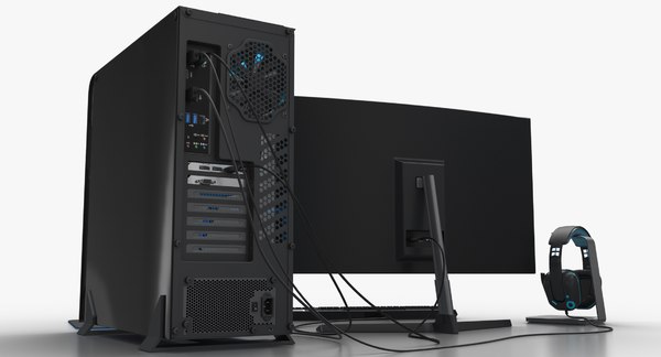 Generic gaming desktop pc 3D model - TurboSquid 1307395