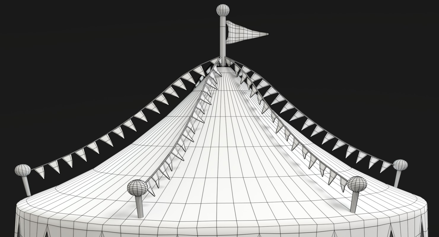 3D circus tent - TurboSquid 1307526