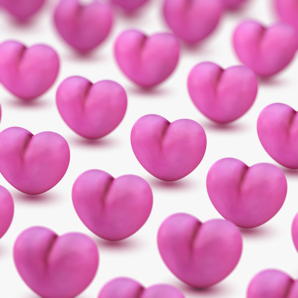 3D cartoon heart model - TurboSquid 1307532