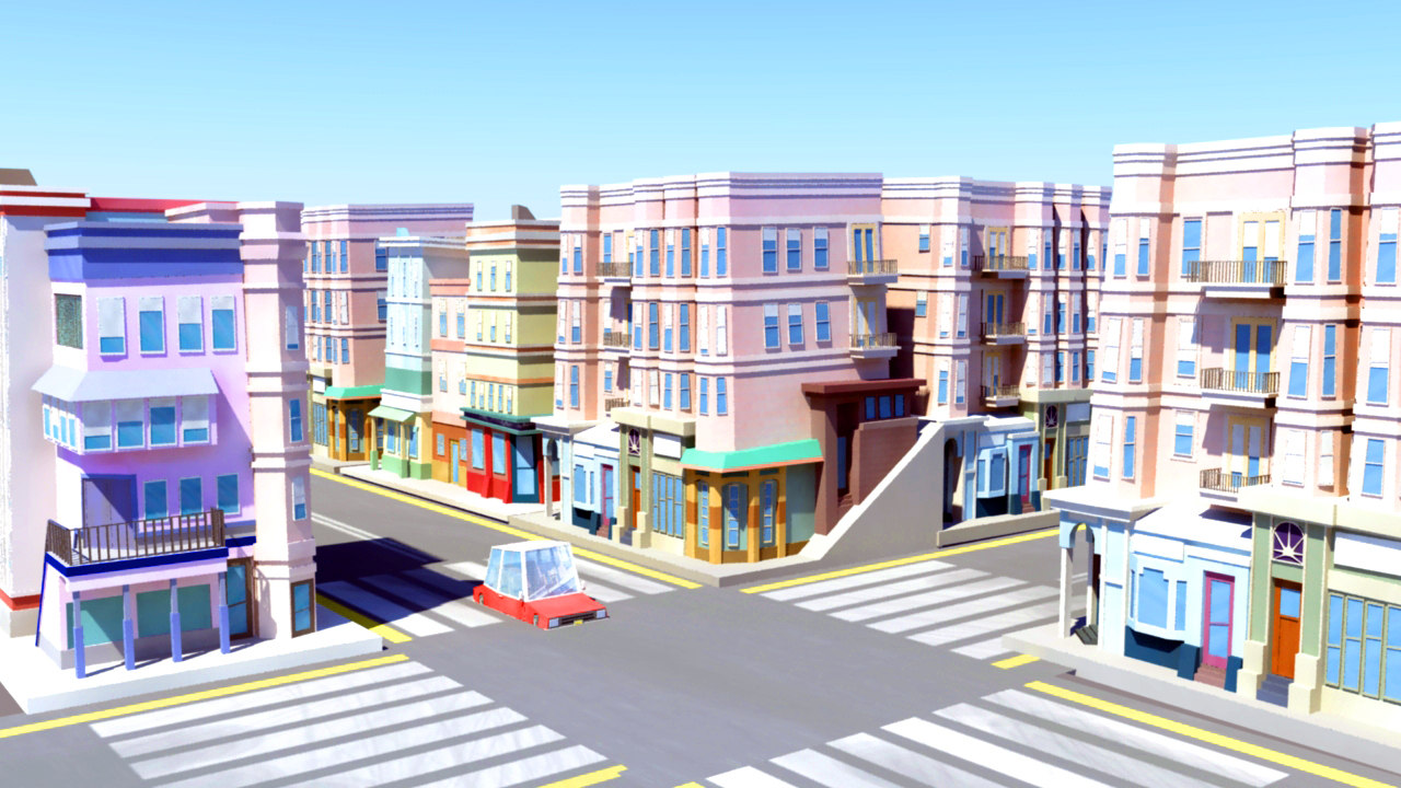 Best town stylized buildings 3D - TurboSquid 1307557