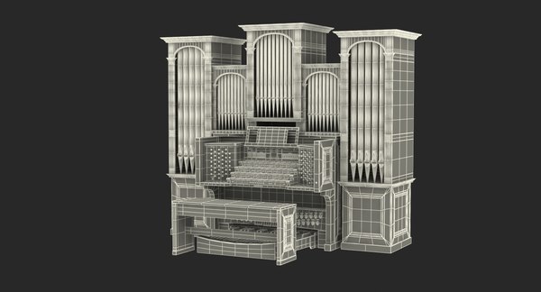 3D church pipe organ model - TurboSquid 1307583