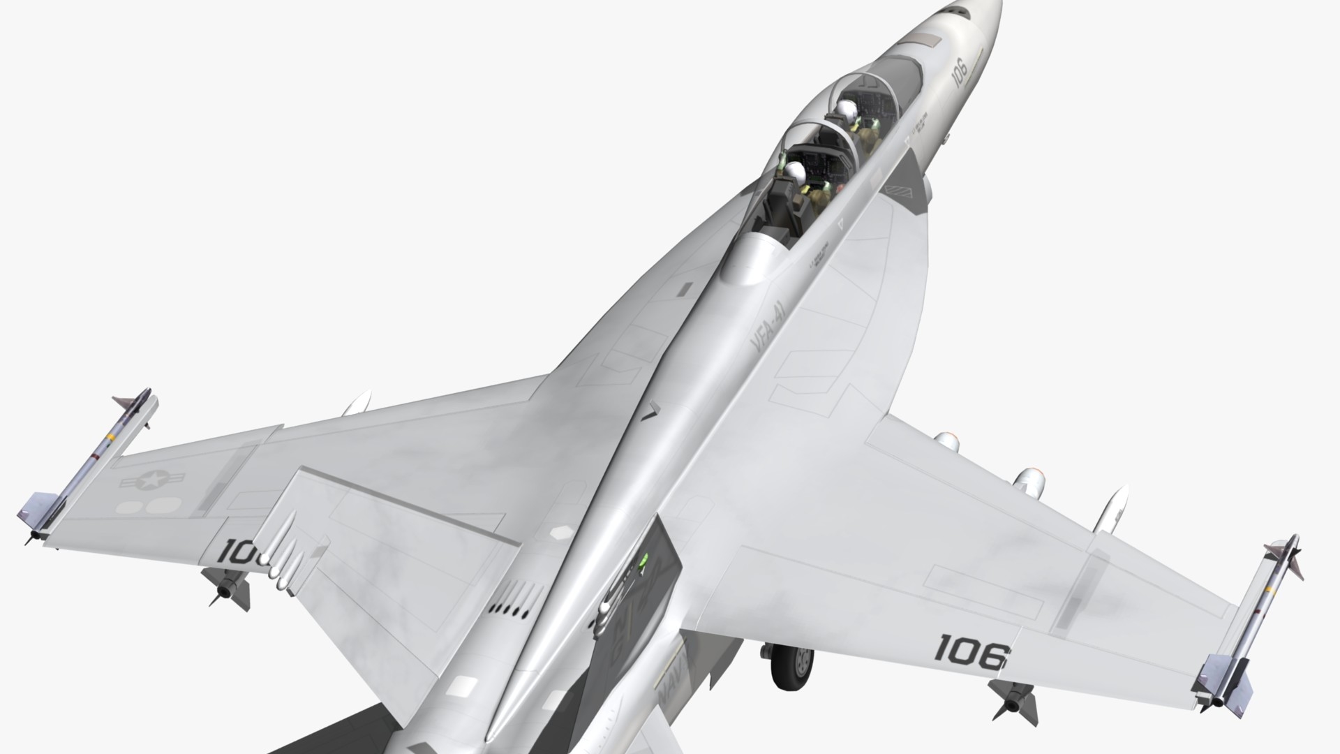 Super hornet fa18f 3D model - TurboSquid 1307613