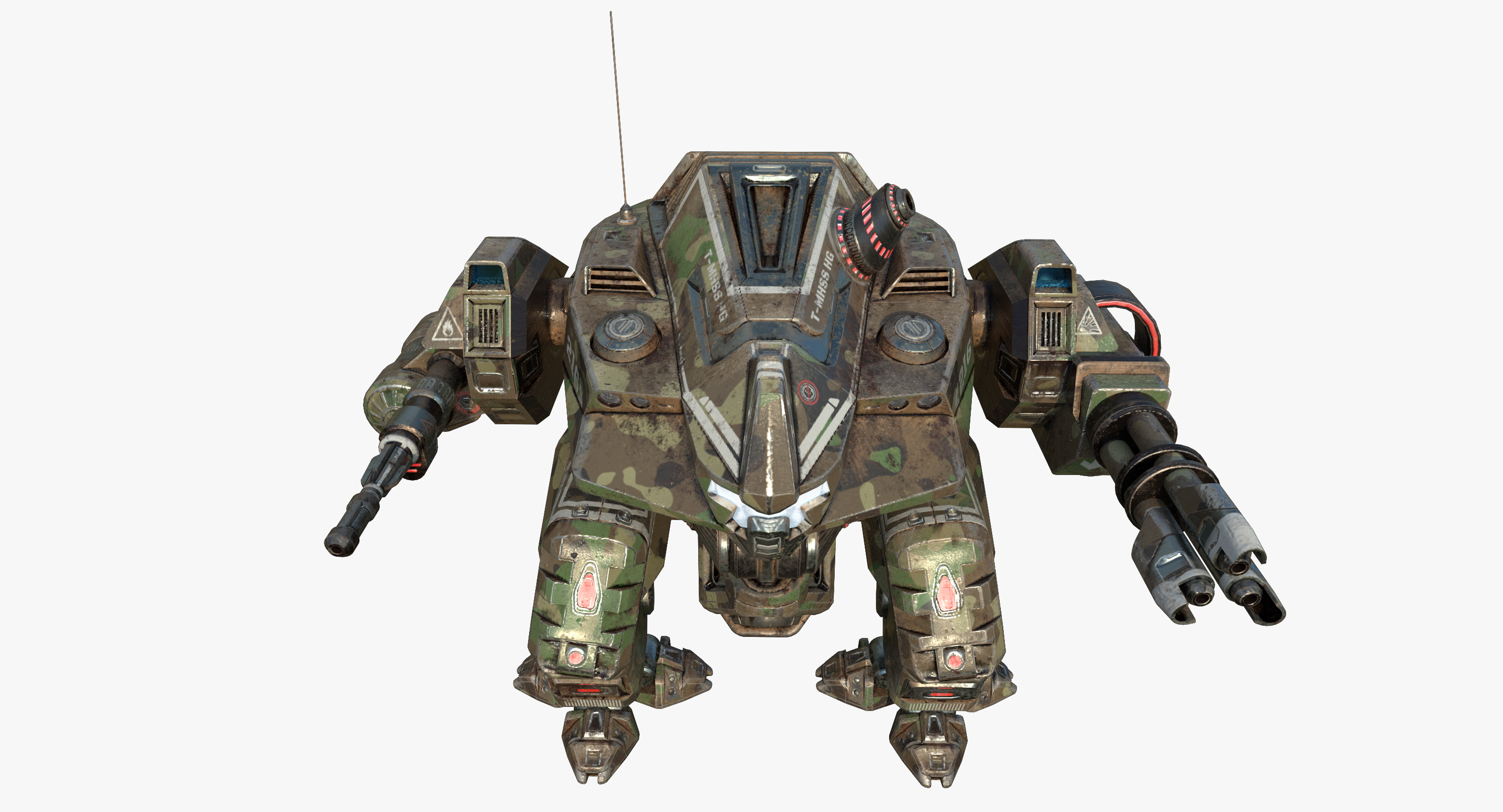 Battle mech model - TurboSquid 1307658