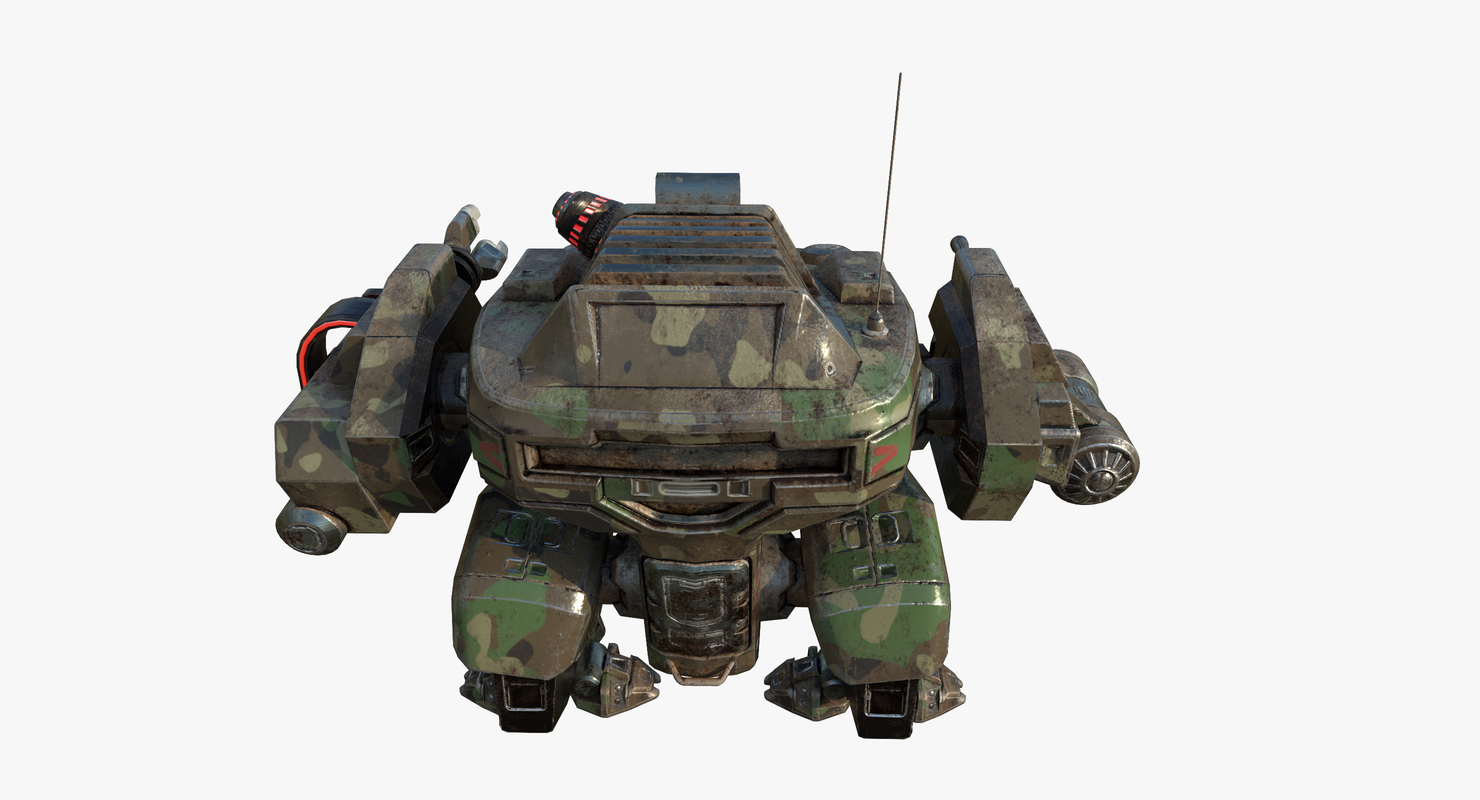 Battle mech model - TurboSquid 1307658