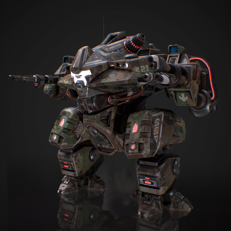 Battle mech model - TurboSquid 1307658