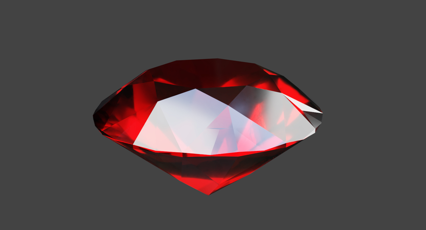 3D bloody red ruby - TurboSquid 1307678