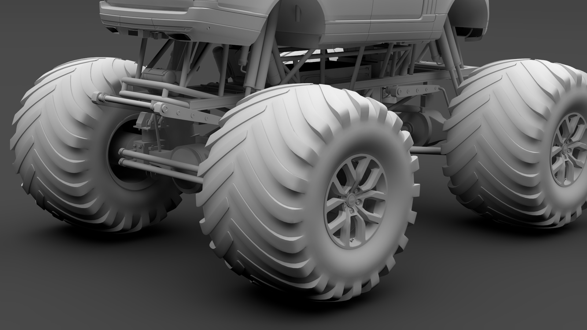 3D model monster truck range rover - TurboSquid 1307718