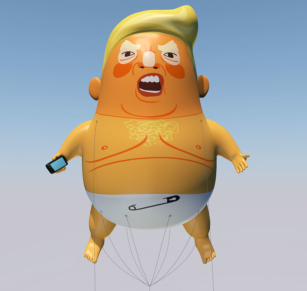 Donald trump baby balloon 3D - TurboSquid 1307801