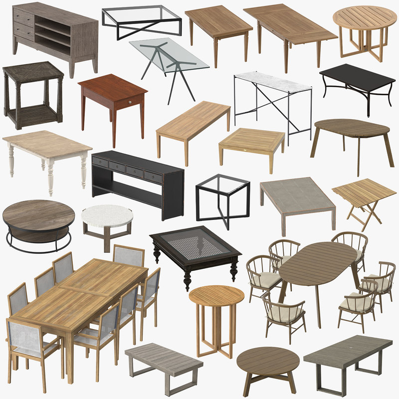 3D tables 01 model - TurboSquid 1307841