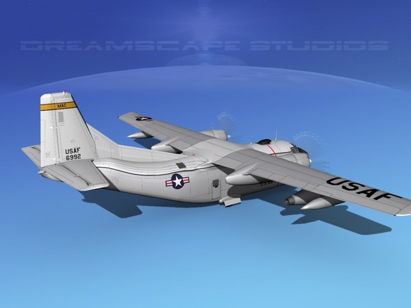 Aircraft fairchild c-123 provider 3D model - TurboSquid 1307865